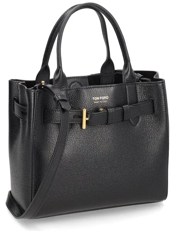 TOM FORD Audrey Small Leather Bag - Black