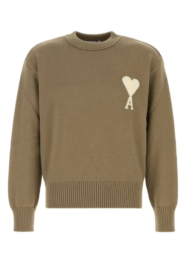 AMI Paris Cappuccino Wool Blend Sweater