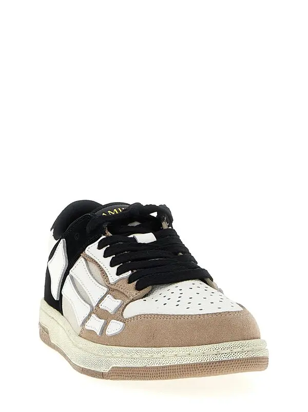 Amiri Distressed Skel Low Top Sneakers
