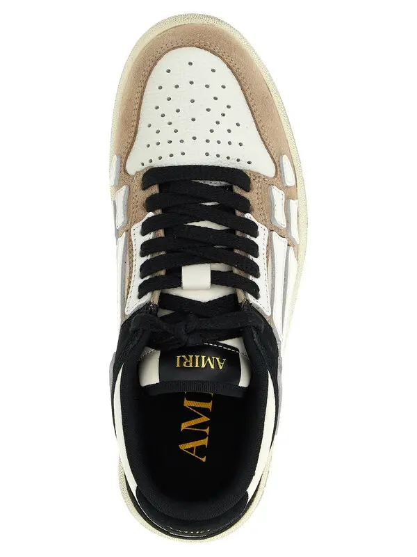 Amiri Distressed Skel Low Top Sneakers