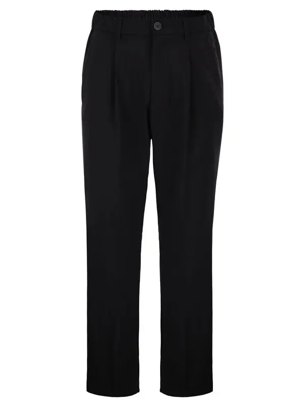 Herno Stretch Tailored Wool Blend Trousers - Multicolor