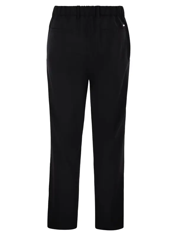 Herno Stretch Tailored Wool Blend Trousers - Multicolor