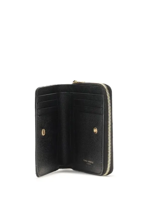 Saint Laurent Cassandre Matelassé Wallet - Black