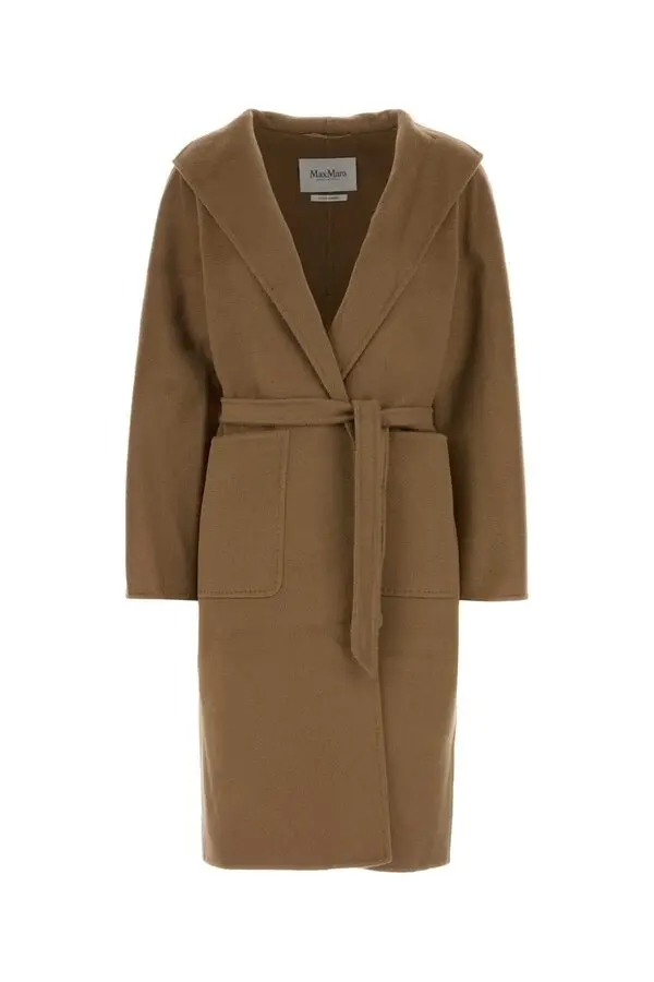 Max Mara Camel Cashmere Coat - Brown