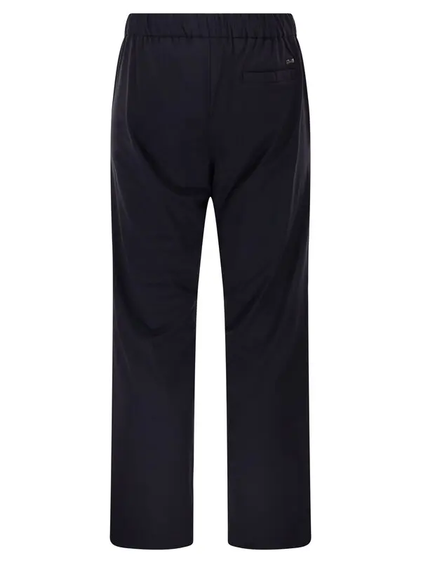 Herno Stretch Techno-nylon Jogger Trousers With Double Front Pleats - Multicolor