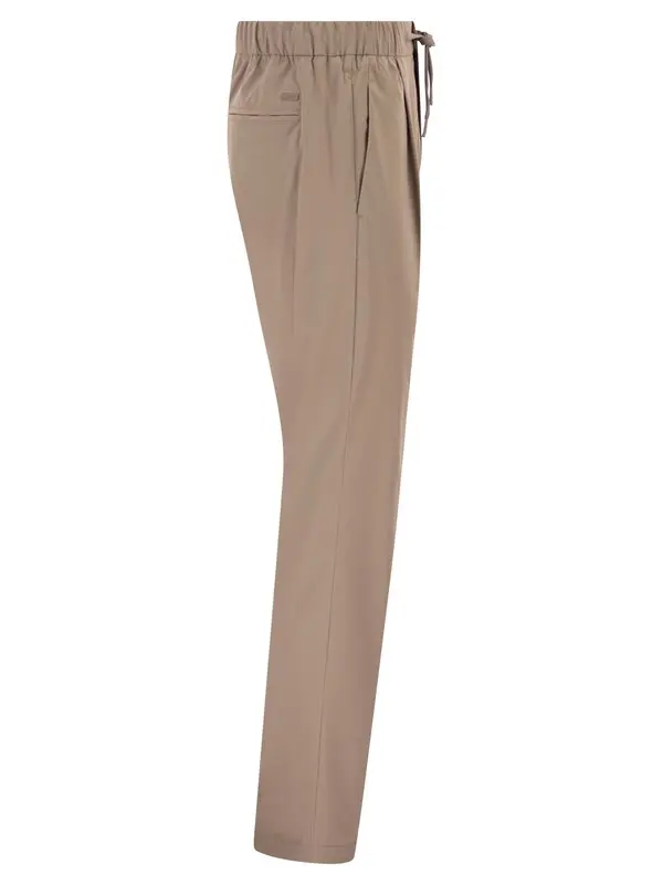 Herno Stretch Nylon Trousers - Cream