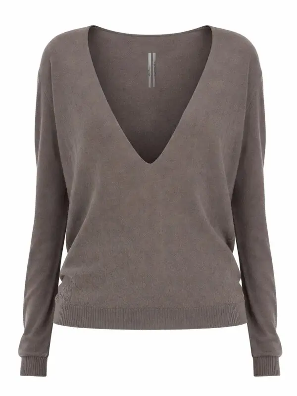 Rick Owens Extreme V Neck Jersey - Black