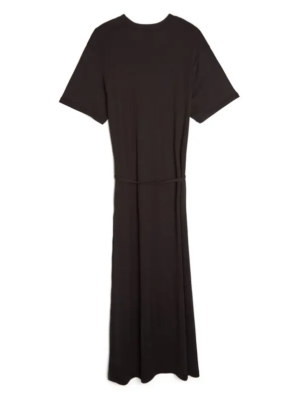 LEMAIRE Cotton T-shirt Dress With Belted Waist