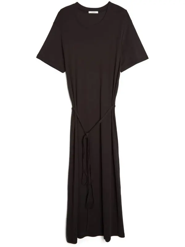 LEMAIRE Cotton T-shirt Dress With Belted Waist - Multicolor