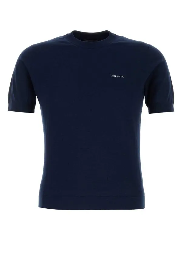 Prada Navy Cotton Sweater