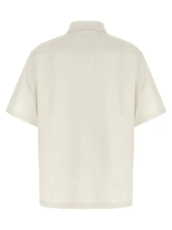 Givenchy Logo Embroidery Shirt - Cream