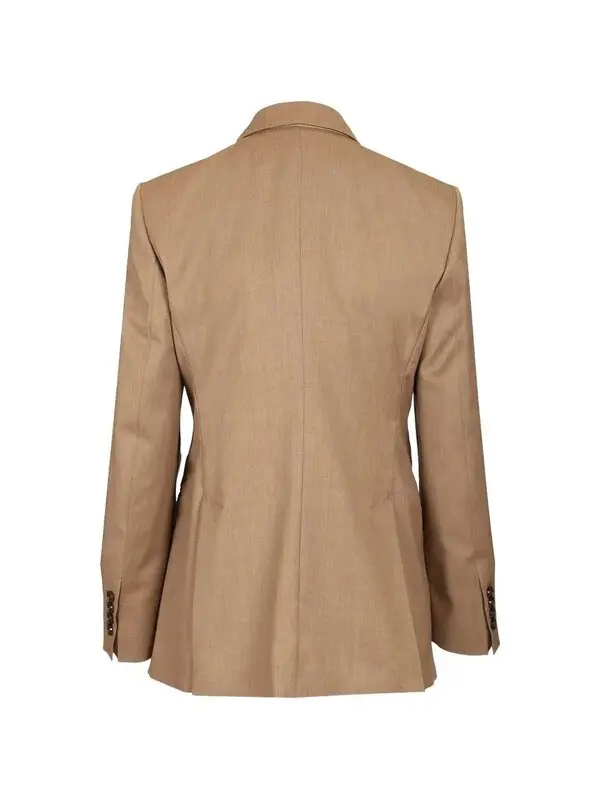 Max Mara Double-breasted Wool Twill Blazer - Brown