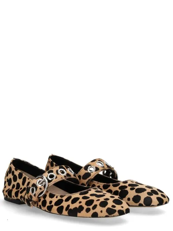 AeydĒ Uma" Mary Jane Flats With Eyelets - Multicolor