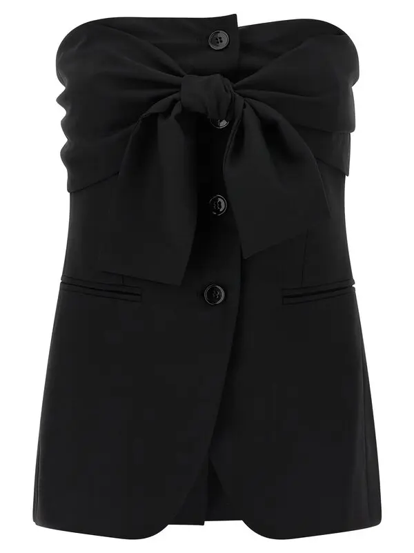 Max Mara Veruska" Top - Black