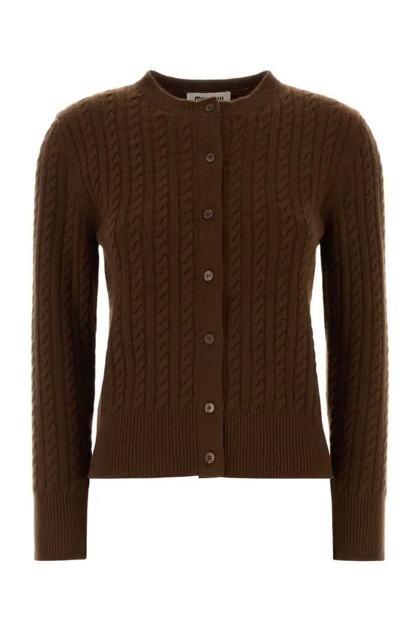 Miu Miu Cashmere Cardigan - Brown
