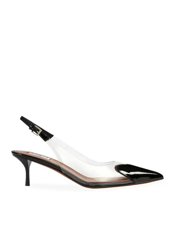 Alaïa Le Coeur Slingback Kitten Heel - Black