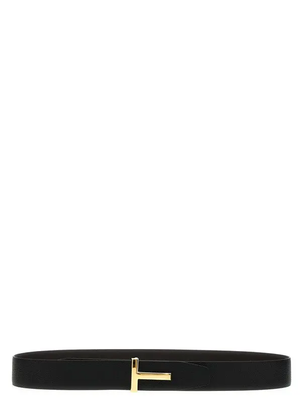 TOM FORD Reversible Logo Buckle Belt - Multicolor