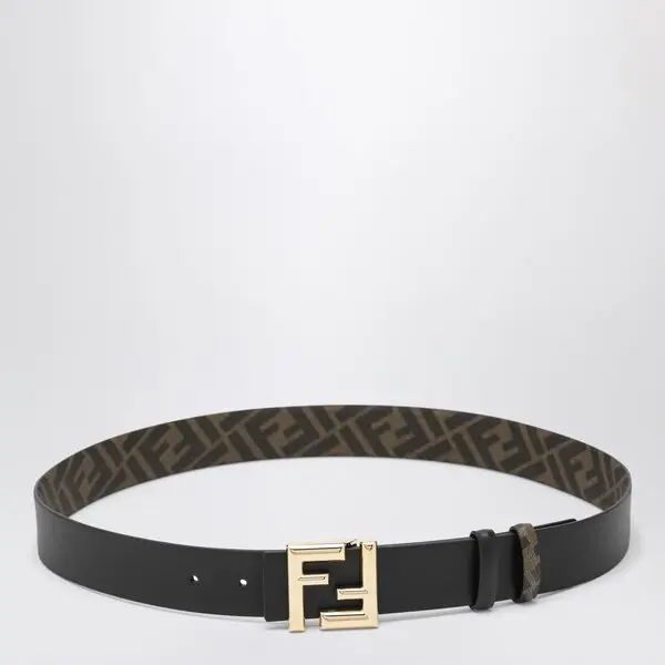 Fendi Reversible Ff Studded Belt - Black