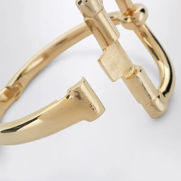 Gucci Gold Tone Brass Half Bit Bracelet
