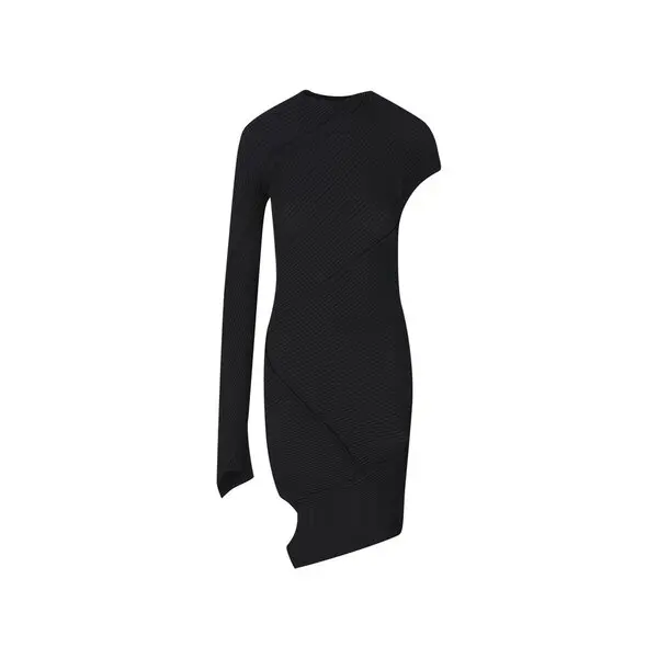 Balenciaga Spiral Mini Dress - Black