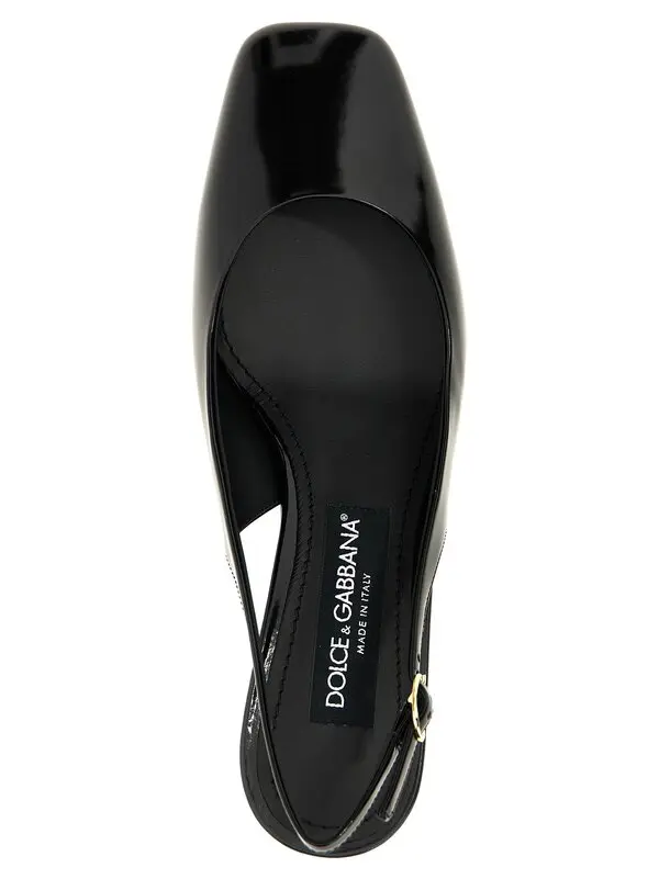 Dolce & Gabbana Leather 'jackie New' Slingback Shoes