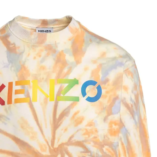 Kenzo Cotton Logo Sweatshirt - Orange