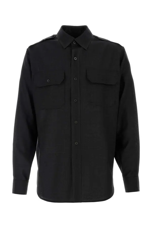 MAISON MARGIELA Slate Wool Shirt