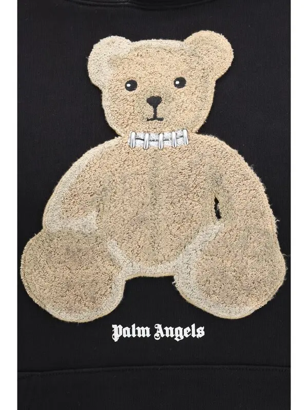 Palm Angels Bear Hoodie - Black
