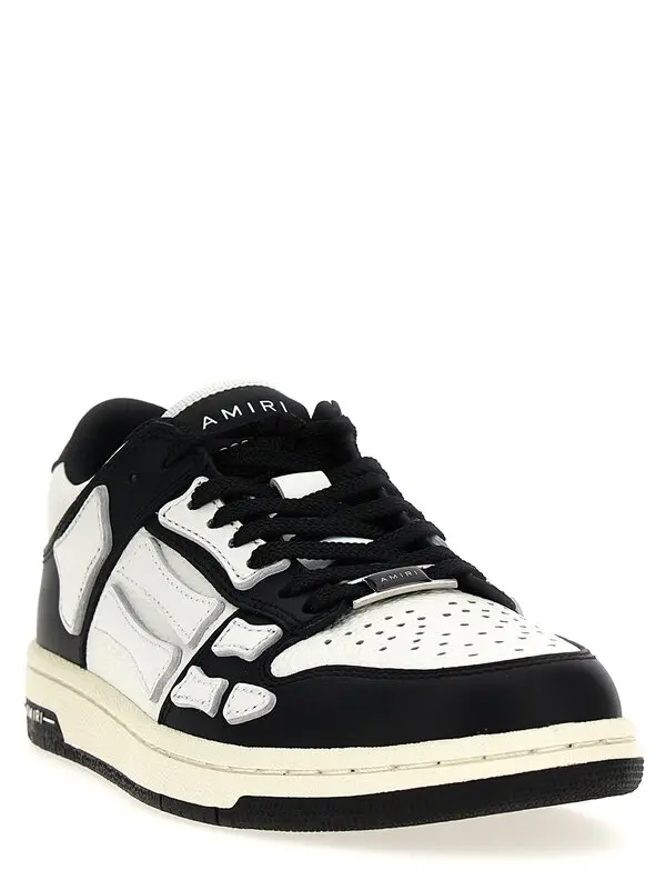 Amiri Skel Top Low Leather Sneakers - Multicolor