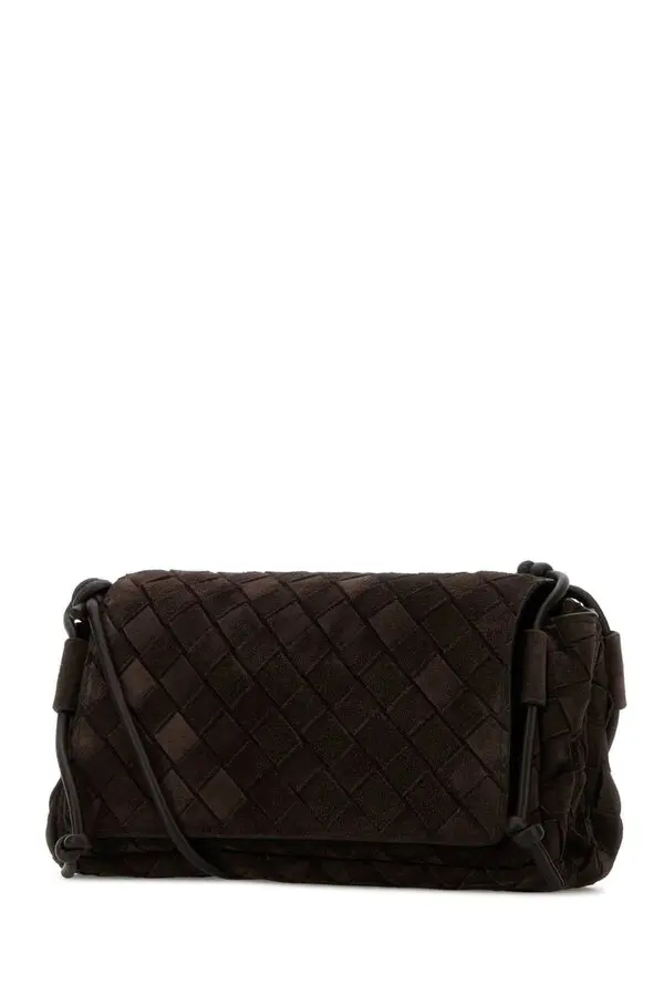 Bottega Veneta Dark Suede Crossbody Bag
