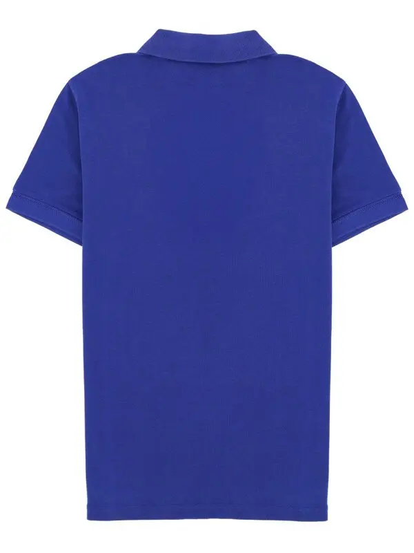 TOM FORD Lyocell And Cotton Polo Shirt - Blue