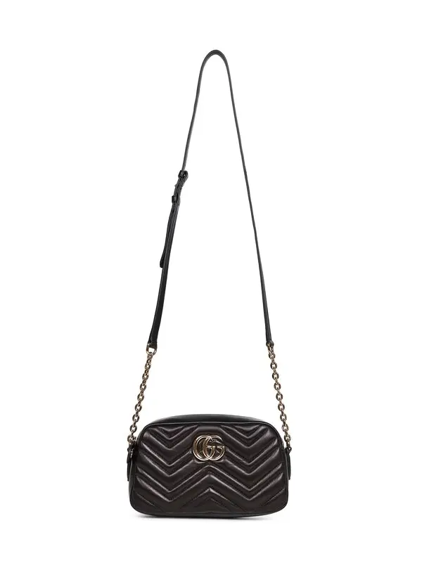 Gucci Black Gg Marmont Small Camera Bag - Multicolor