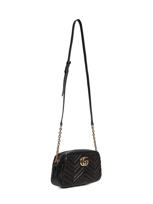 Gucci Black Gg Marmont Small Camera Bag - Multicolor