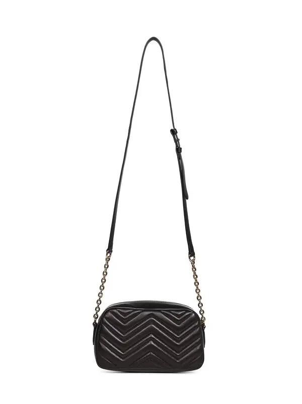 Gucci Black Gg Marmont Small Camera Bag - Multicolor