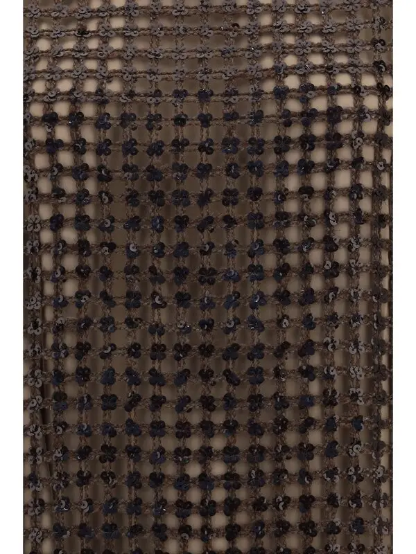 Brunello Cucinelli Sequin Mesh Mini Dress
