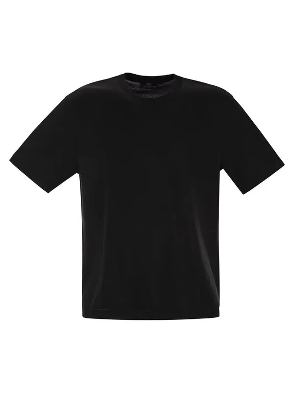 Herno Cotton Jersey T-shirt - Black
