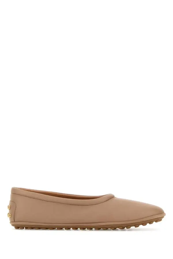 TOD'S Antiqued Leather Ballerinas