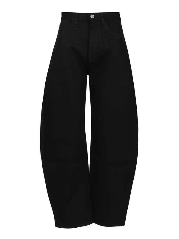Alaïa Rounded Leg Jeans - Black