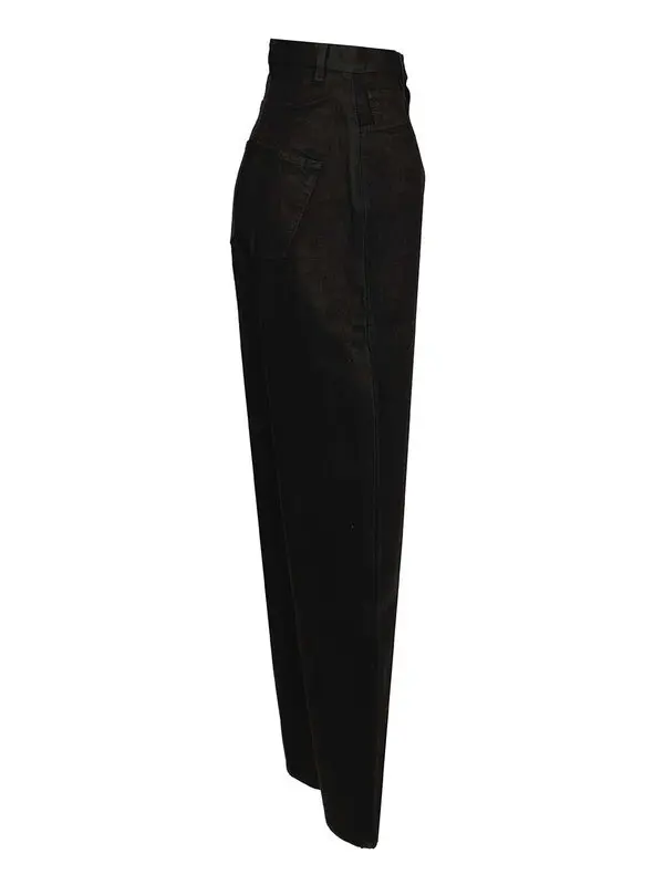Alaïa Rounded Leg Jeans - Black