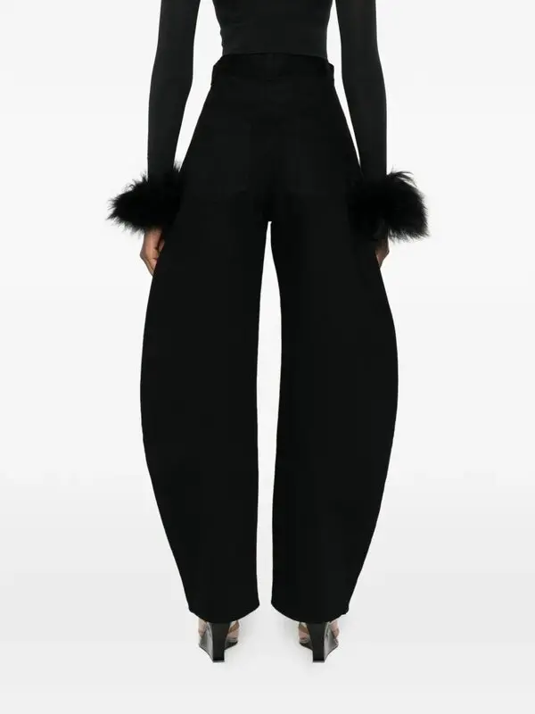 Alaïa Rounded Leg Jeans - Black