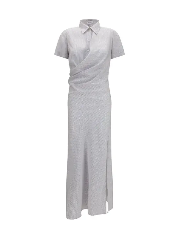 Alexander McQueen Striped Shirt Dress With Corset Detail