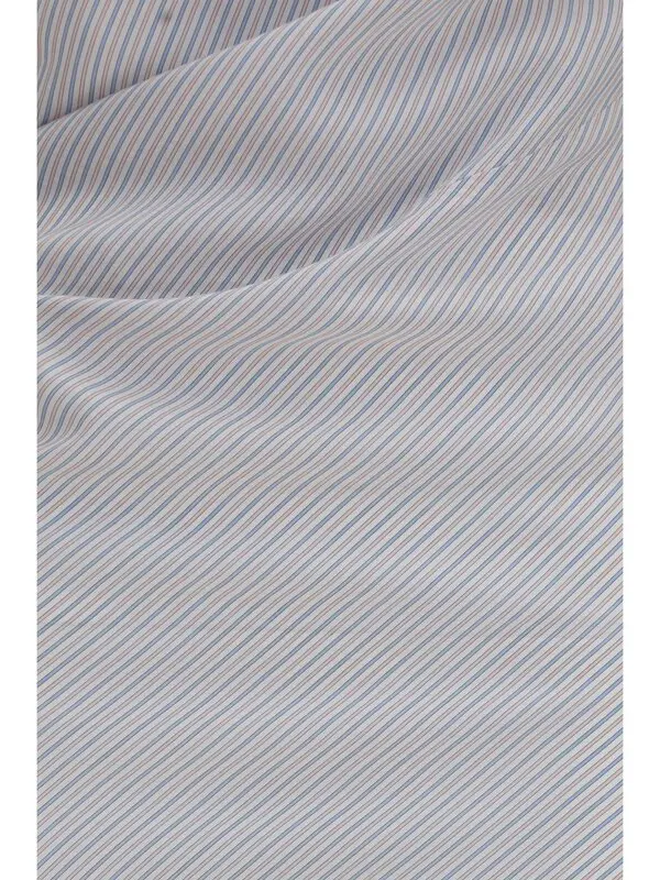 Alexander McQueen Striped Shirt Dress With Corset Detail
