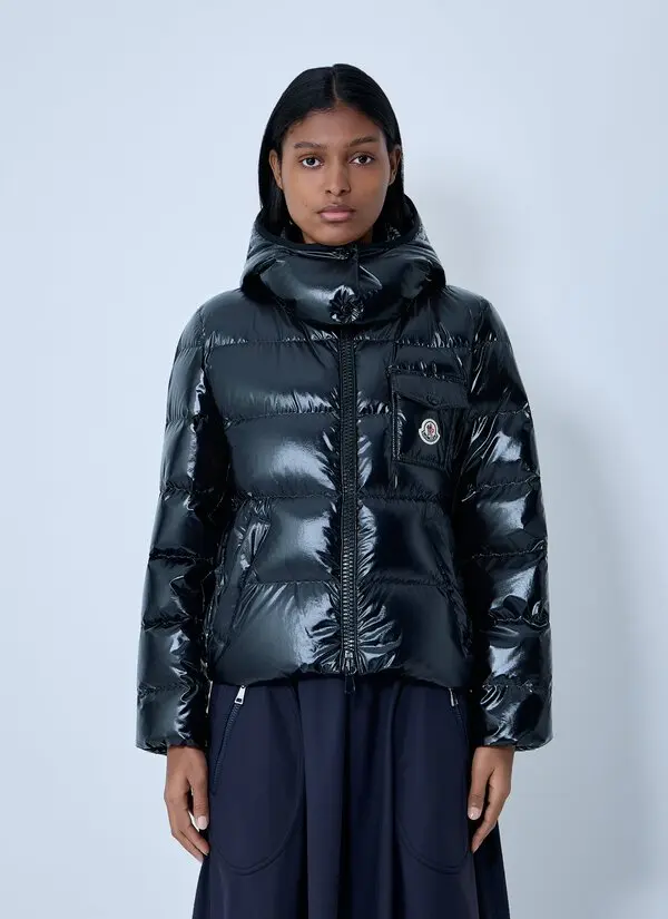 Moncler Andro Short Down Jacket With Hood - Black