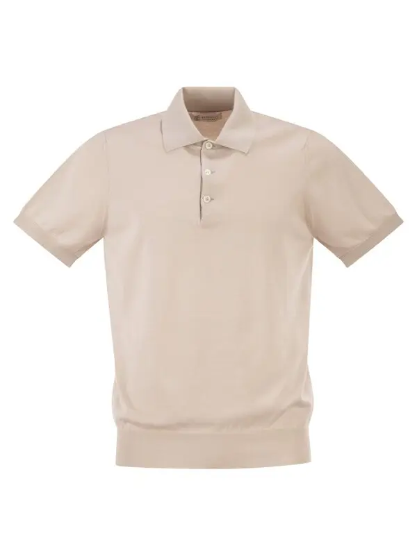Brunello Cucinelli Lightweight Cotton Knit Polo Shirt - Multicolor