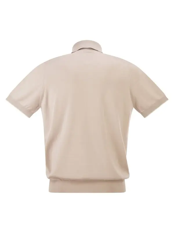 Brunello Cucinelli Lightweight Cotton Knit Polo Shirt - Multicolor