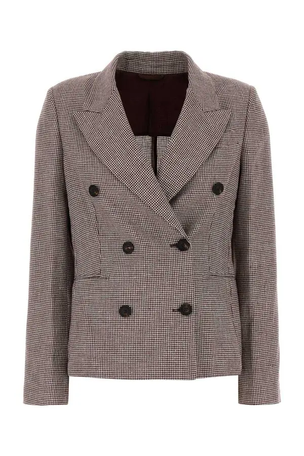 Brunello Cucinelli Embroidered Jersey Blazer - Multicolor