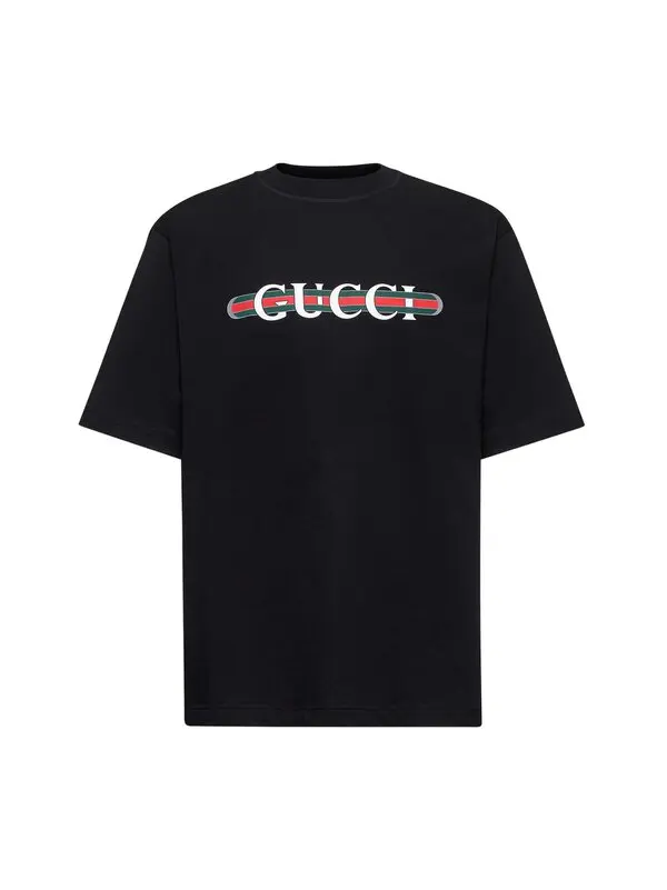 Gucci Printed Cotton Jersey T-shirt