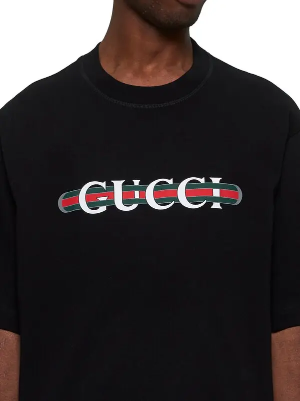 Gucci Printed Cotton Jersey T-shirt
