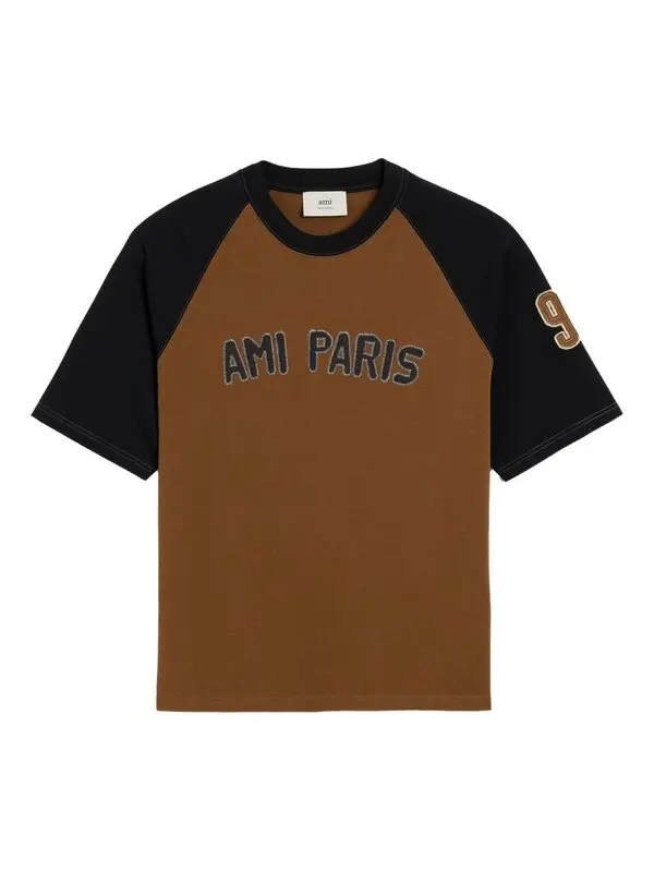 Ami Cotton Colorblock T-shirt