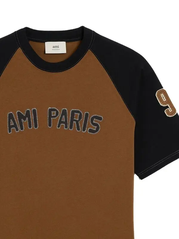 Ami Cotton Colorblock T-shirt